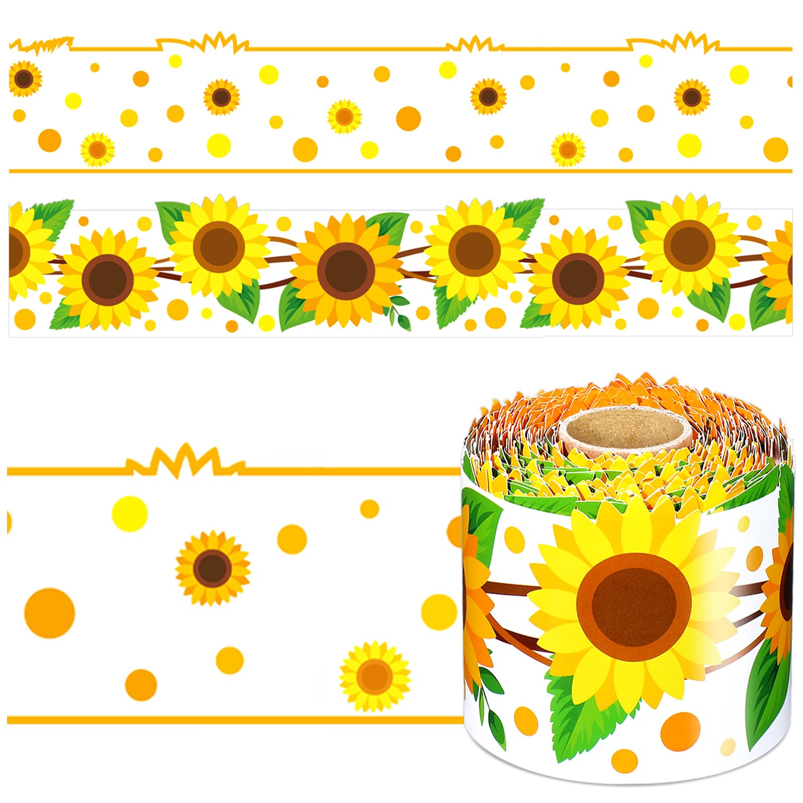 Eaasty 69 ft Classroom Bulletin Board Border Colorful Double Sided ...