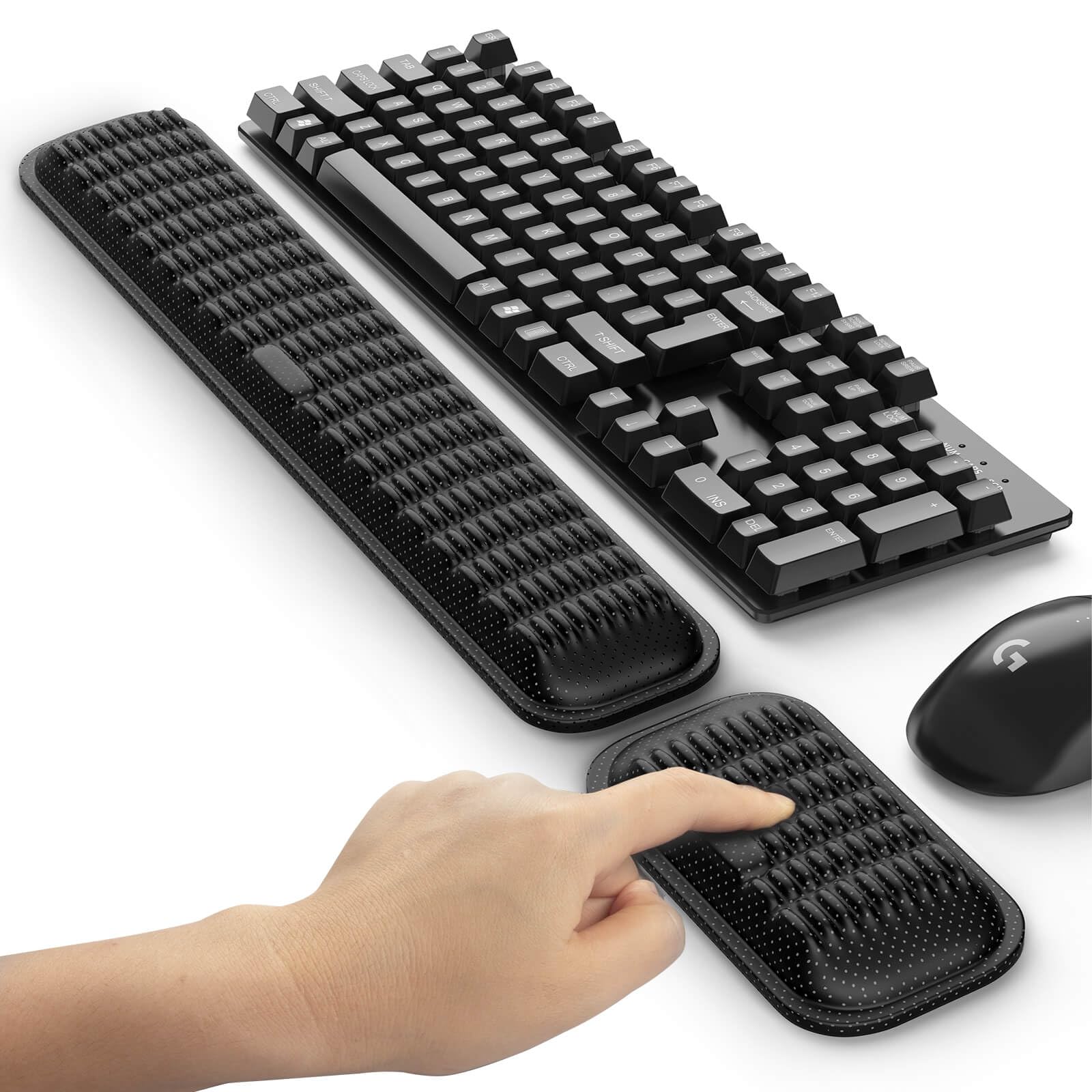 MEKASS Ergonomic-Wrist-Rest-for-Keyboard-and-Mouse, Soft Memory Foam ...