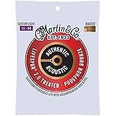 Martin MSP4100 SP Phosphor Bronze Acoustic Guitar Strings, Light ...