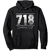 Amazon.com: New York City 718 Area Code Skyline Queens NY NYC Vintage T ...