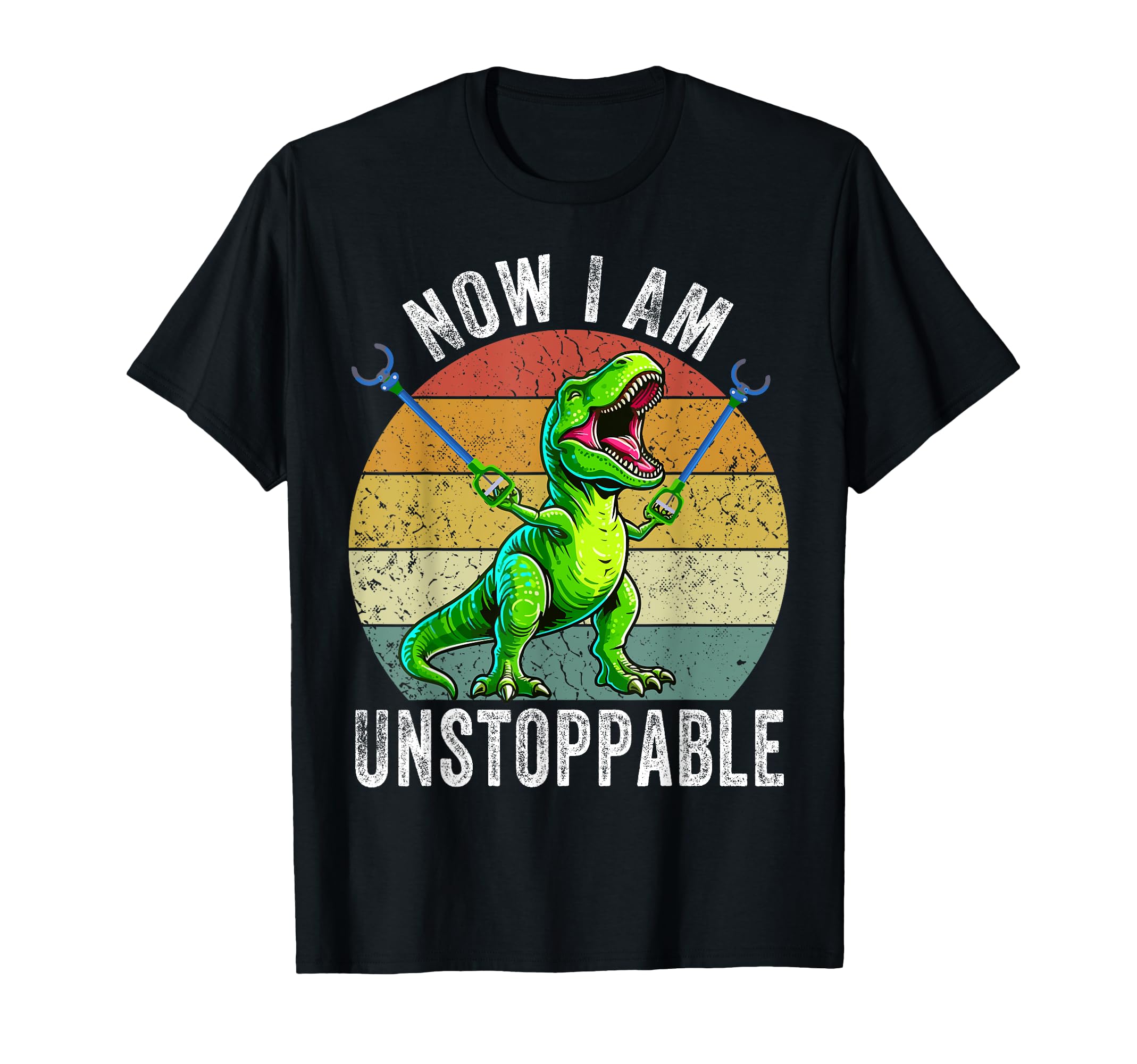 Retro Vintage Now I Am Unstoppable Trex Funny T-Rex T-Shirt for sale ...