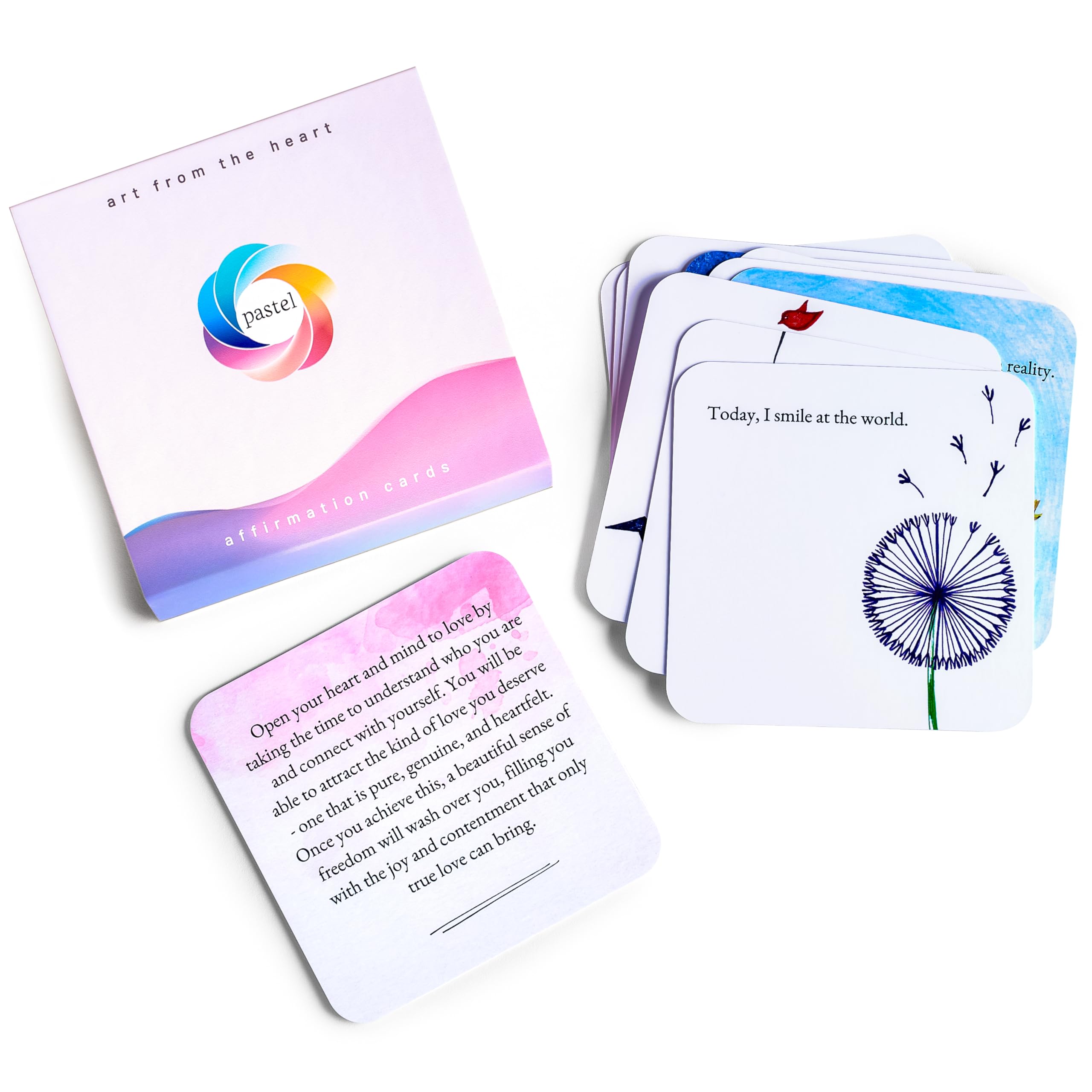 PASTEL Positive Affirmation Cards for Women – Daily Affirmations Cards ...