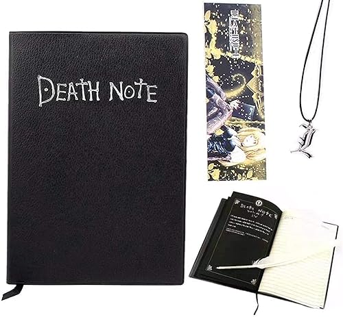 Death Note Notebook with Feather Pen, Fashion Anime Theme Death Note ...