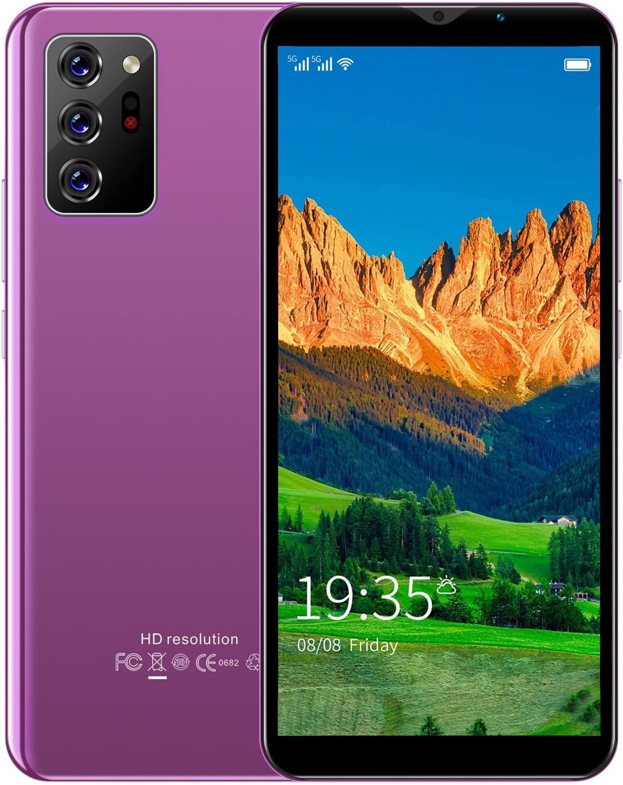 6.1 Inch Screen Mobile Phone, Dual Sim Facial Unlock Smart Phone Game ...