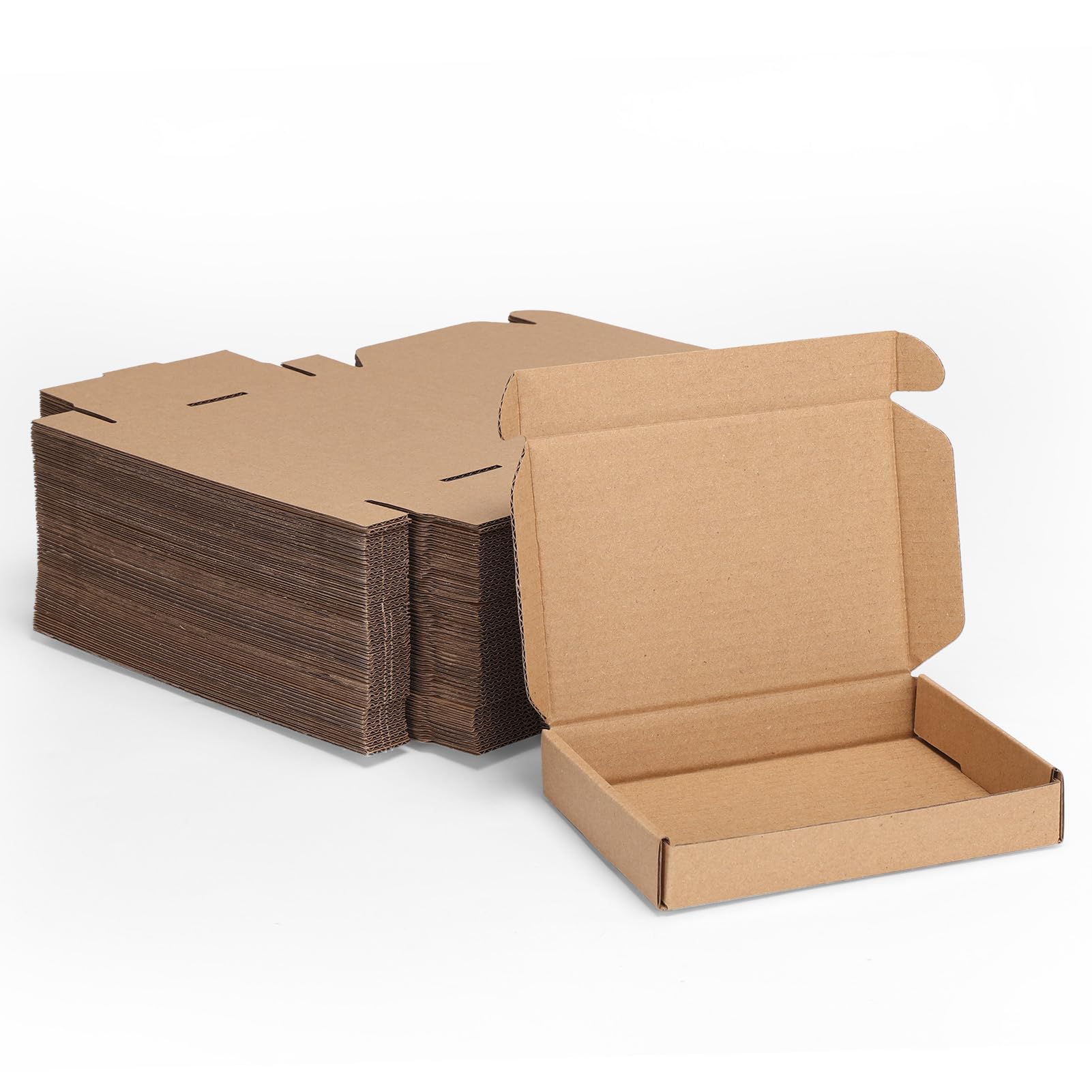 MEBRUDY 6x4x1 Inches Shipping Boxes Pack of 50, Small Corrugated ...