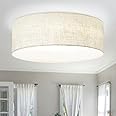 Hamilyeah LED Ceiling Light Flush Mount 24W, 12 inch Drum Ceiling Light Fixture 5000K, Dimmable ...