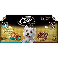 CESAR HOME DELIGHTS Wet Dog Food Slow Cooked Chicken & Vegetables ...