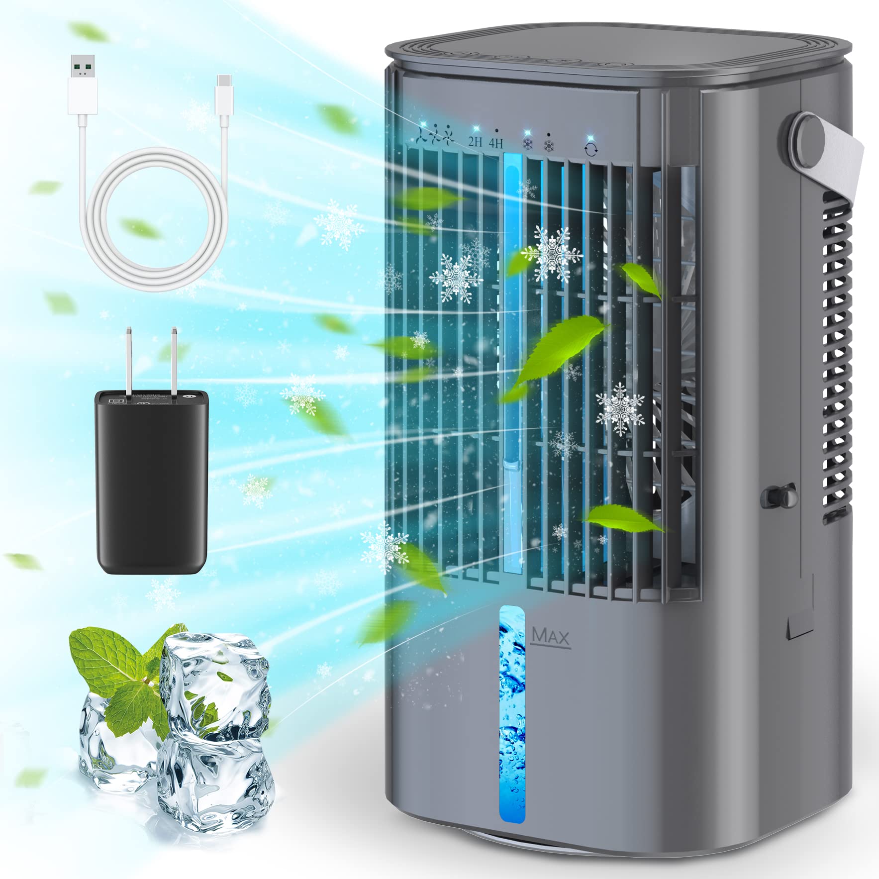 Mua Veakson Portable Air Conditioners, 900ml Mini Ac Fan With 3 Wind ...