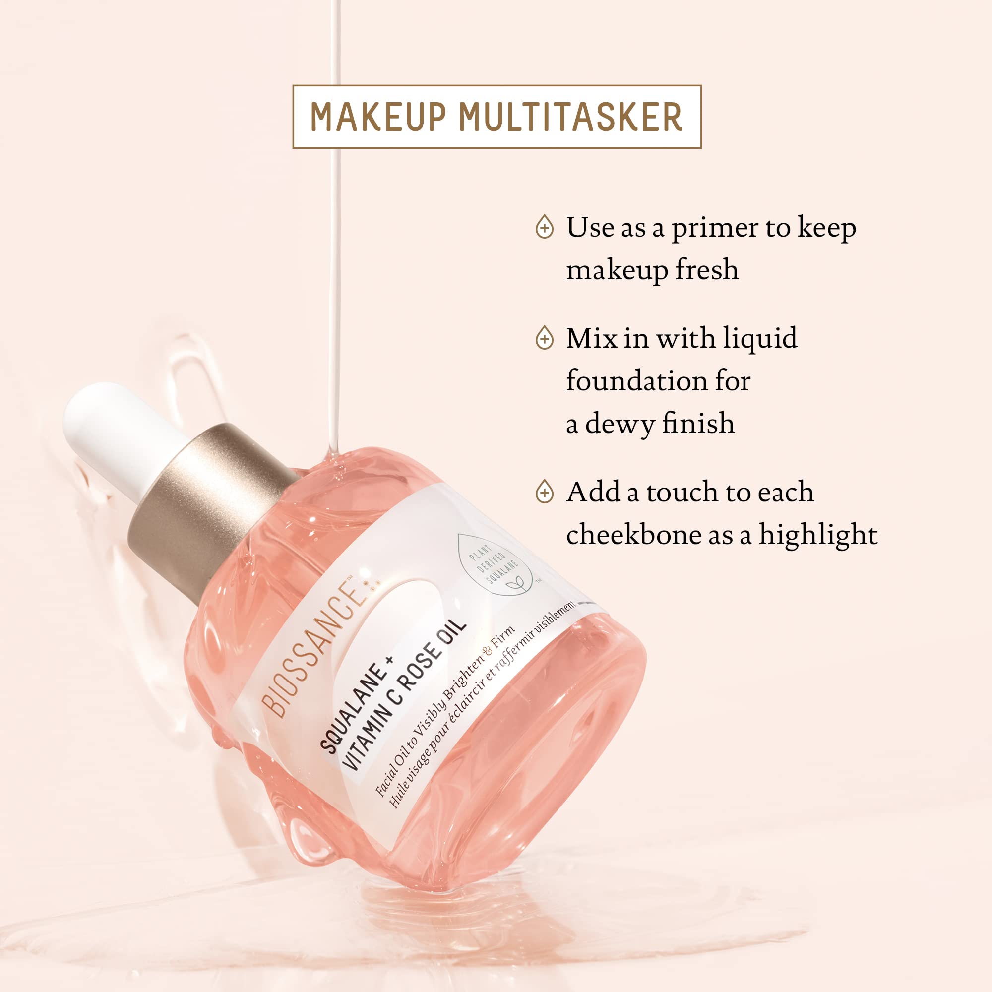 Mua Squalane + Vitamin C Rose Oil, Advanced Facial Oil - Brightening ...