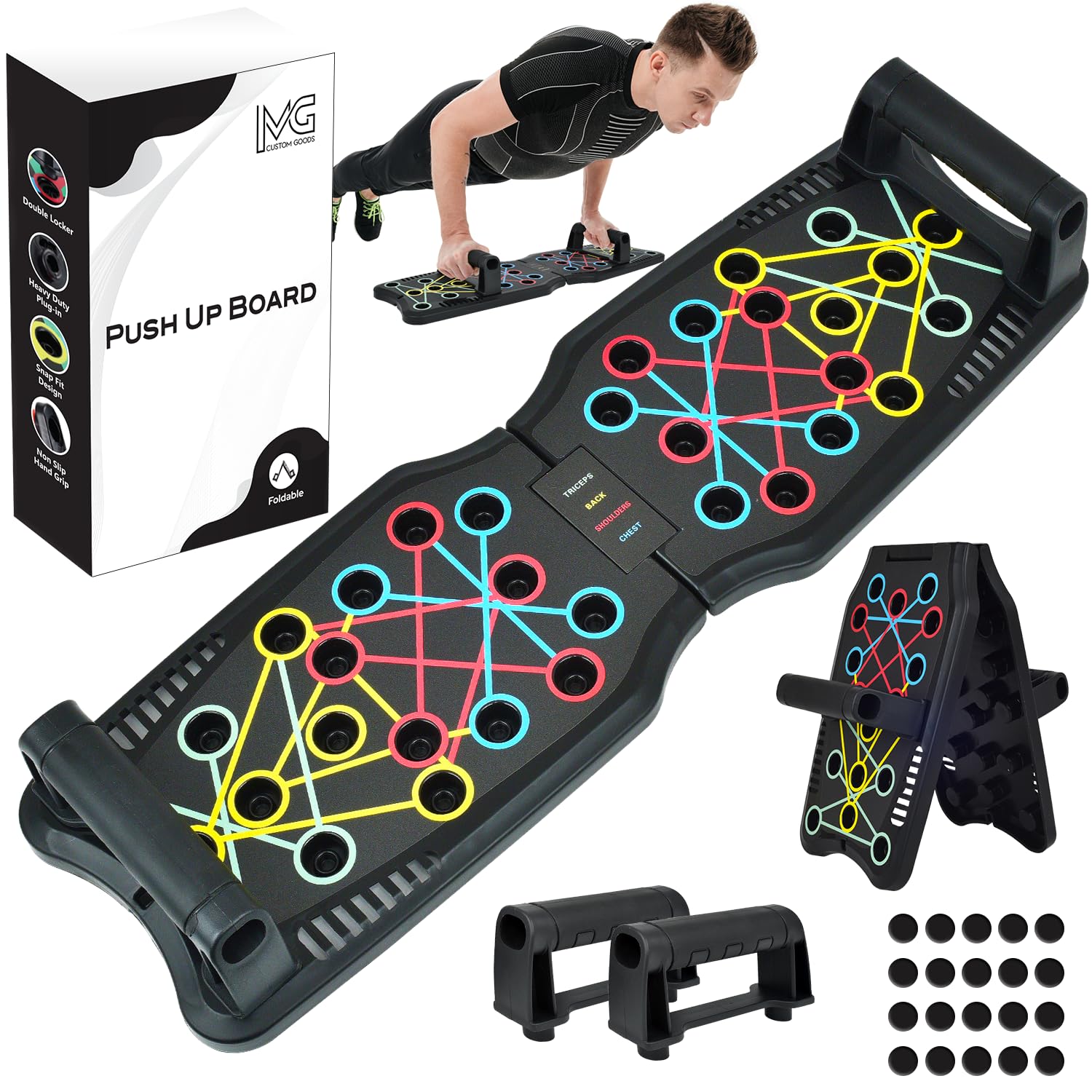 Mua MG Push Up Board for Men & Women, Multi-Function Foldable Press ...