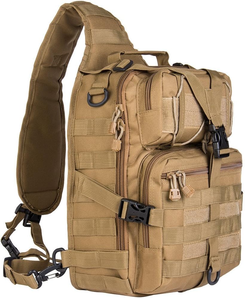 RIAVIKA 20L Small Tactical MOLLE Sling Pack – Compact and Versatile ...