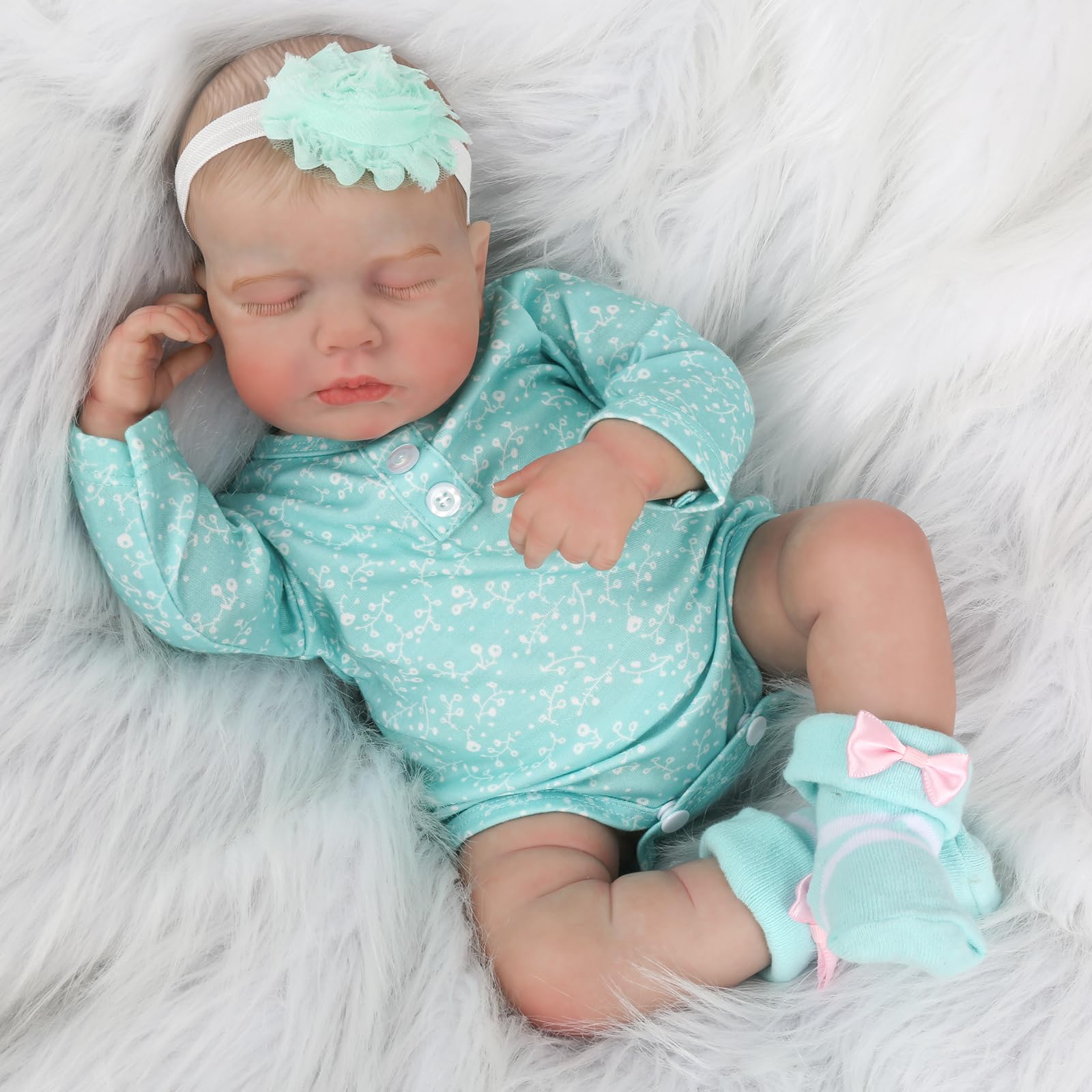 WOOROY Reborn Baby Dolls Girl - 20 Inch Realistic Newborn Full Body ...