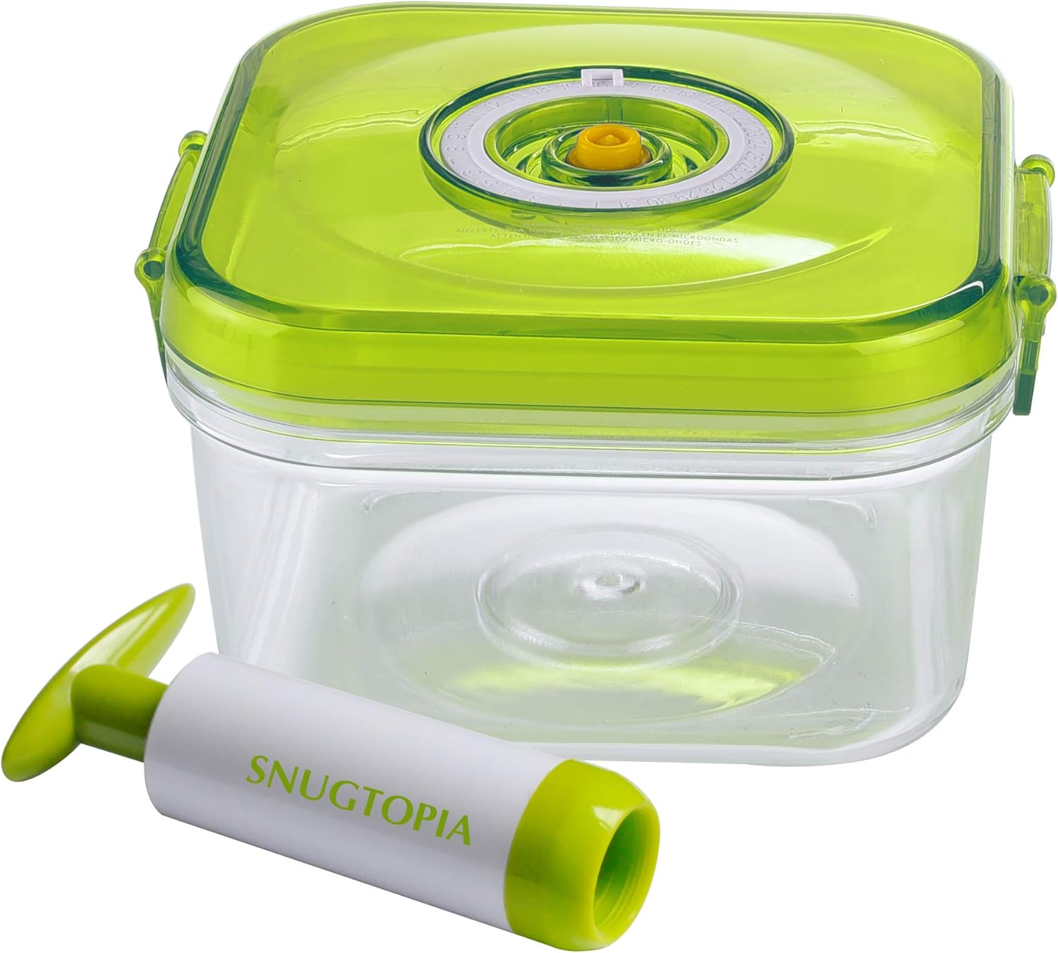 Amazon.com: SNUGTOPIA Food Vaccum Storage Container with Airtight Lid ...