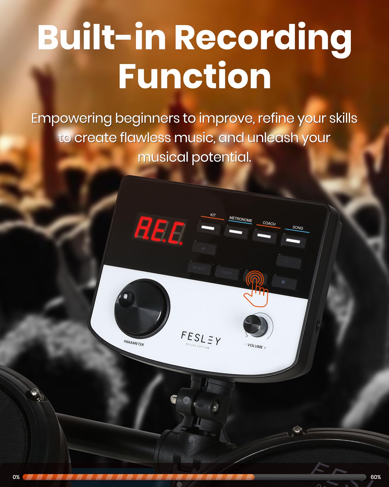 Mua Electric Drum Set: 5 Drums 3 Cymbals with 4 Quiet Mesh Drum Pads ...