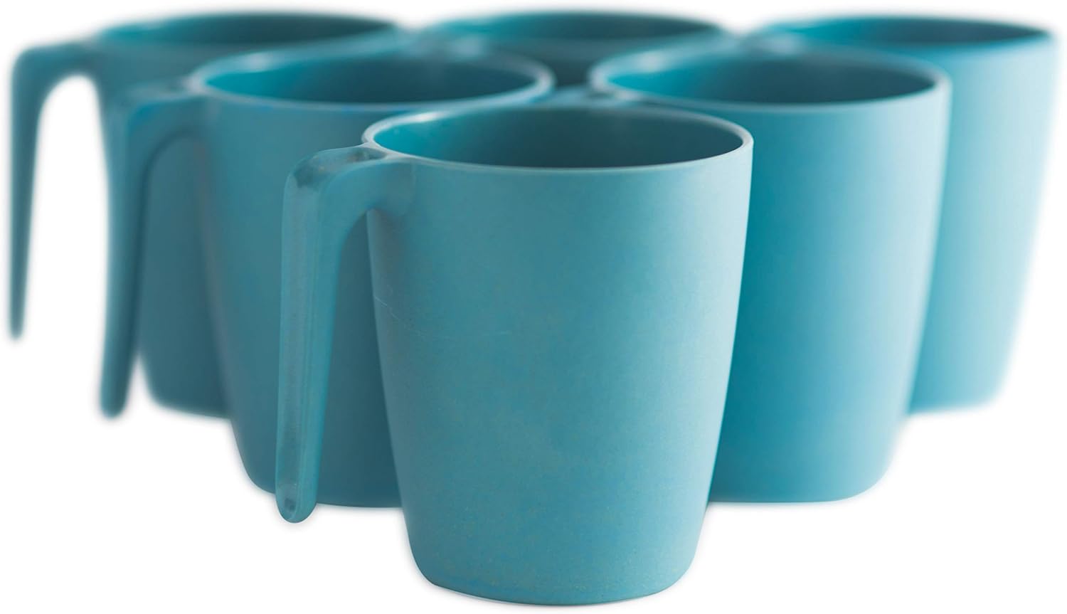Amazon.com: Natura Green- Bamboo Mugs- Set of 6-13 oz (390 ml) each ...