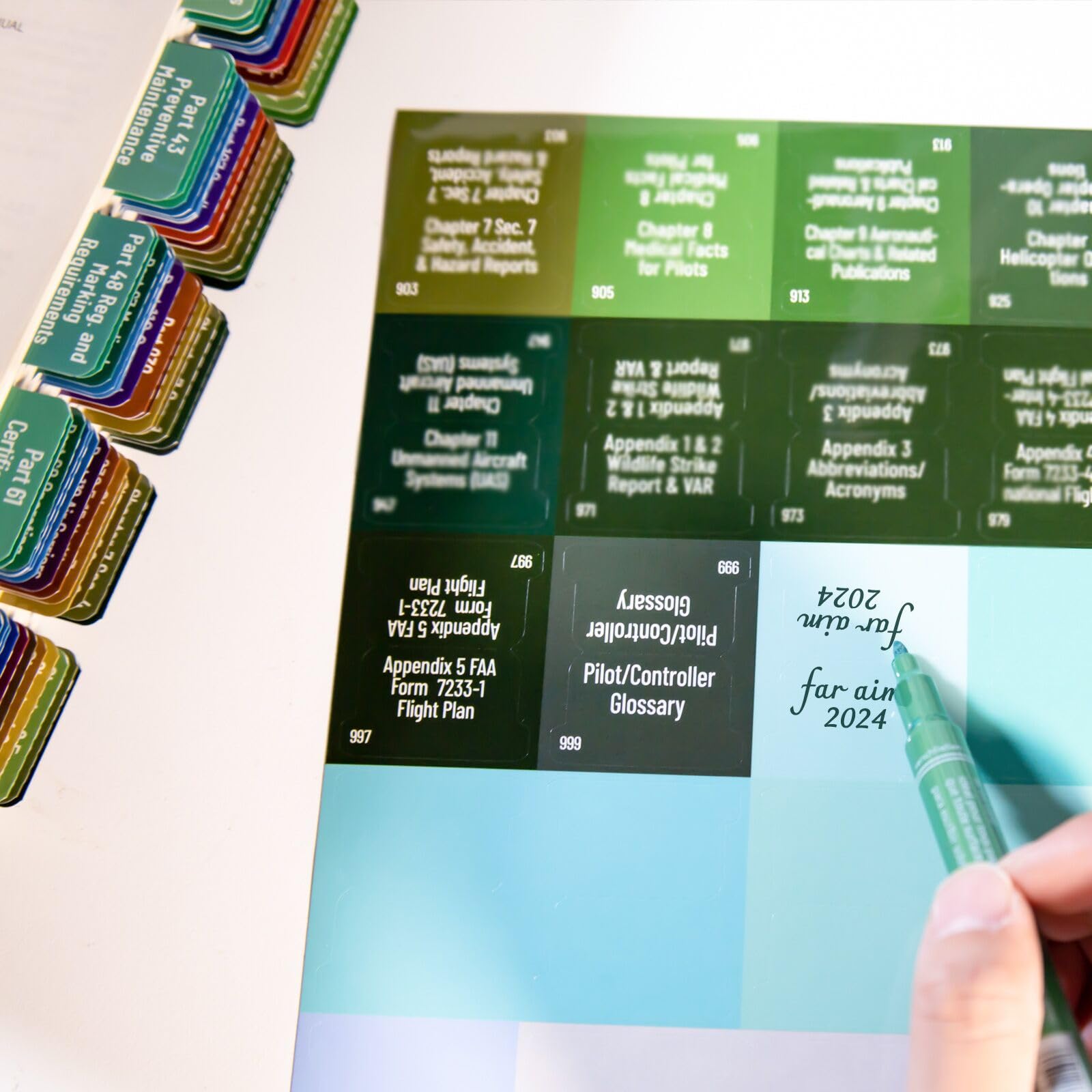 Mua FAR/AIM 2024 Tabs, Color-Coded and Laminated Index Tabs for Private ...