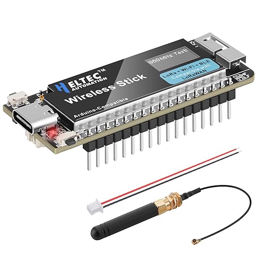 MakerFocus ESP32 Development Board Integrated LoRa 863/928 MHz Bluetooth 5 WiFi with 0,49" OLED ...