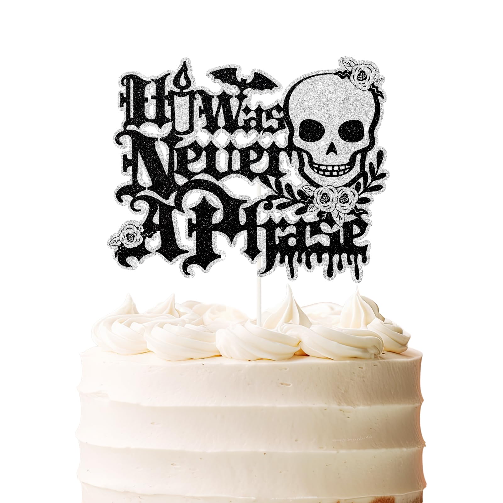 Gothic Letter It Was Never A Phase Cake Topper - Old English Emo Cake ...