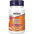 Amazon.com: NOW Foods Supplements, Methyl Folate 1,000 mcg, Metabolically Active Folate*, Co ...