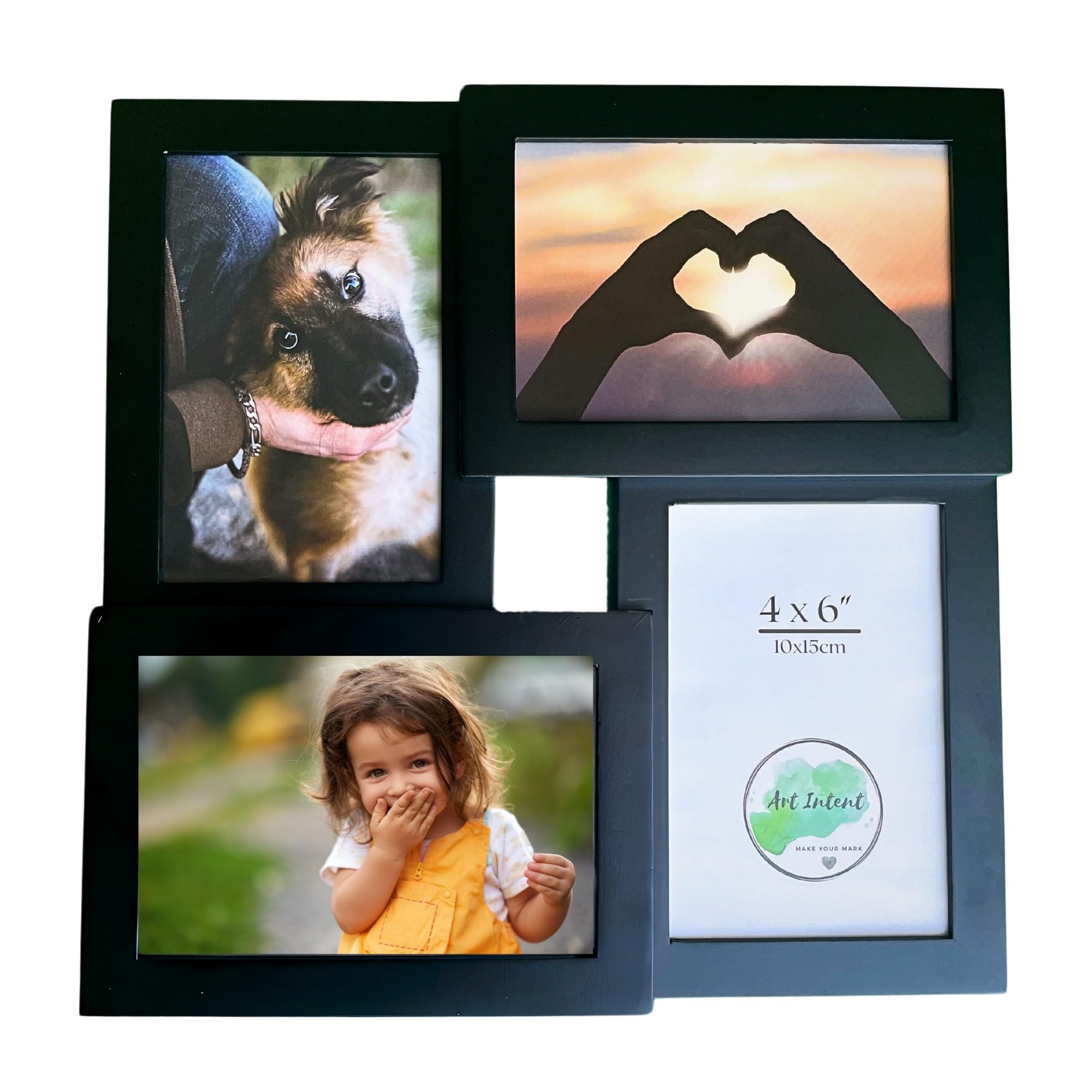 Mua 4x6 Picture Frame Collage, Black 4 Photo Frames, Multiple Pictures ...