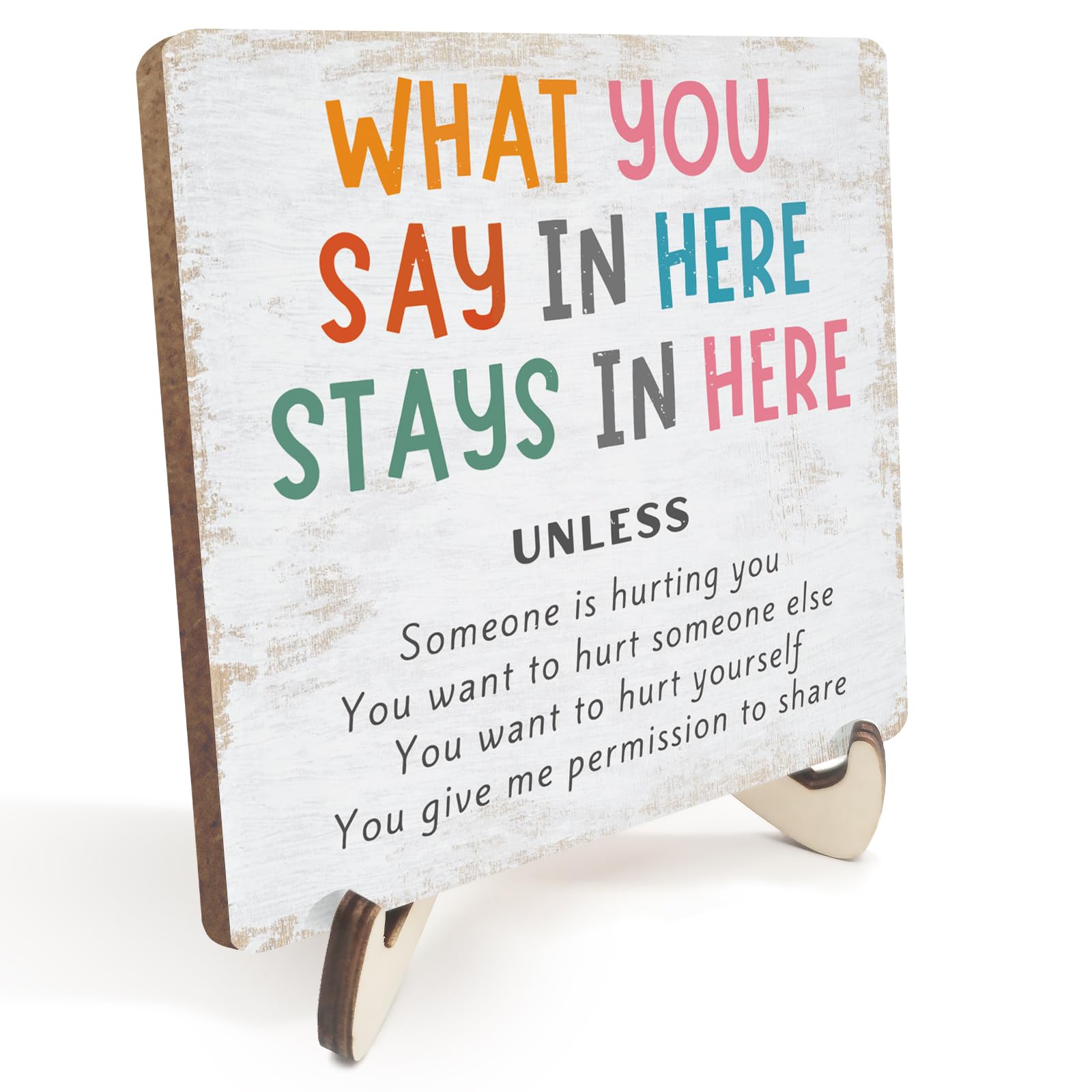 Positive Mental Health Office Decor Rustic Desk Decor Therapy Office ...