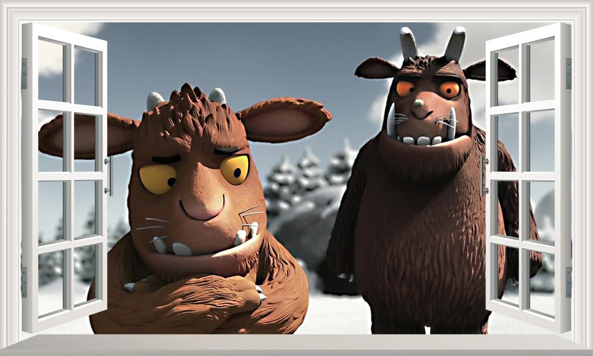 Gruffalo Child Magic Window Wall Sticker Self Adhesive Poster Wall Art ...