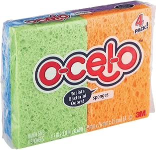 3M O-Cel-O Handy Sponge 7274-T, 4-Count: Amazon.ca: Home & Kitchen