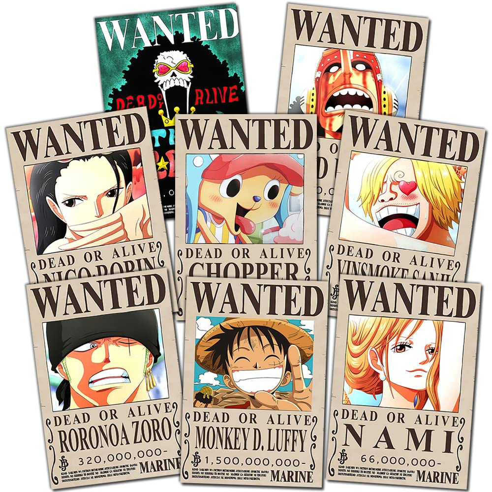Mua Anime OP Wanted Poster,New World Luffy Poster Straw Hat Pirates ...