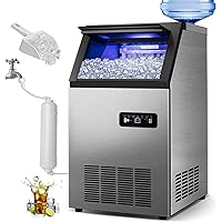 Amazon.com: Commercial Ice Maker Machine 120Lbs/24H with 35Lbs Ice ...
