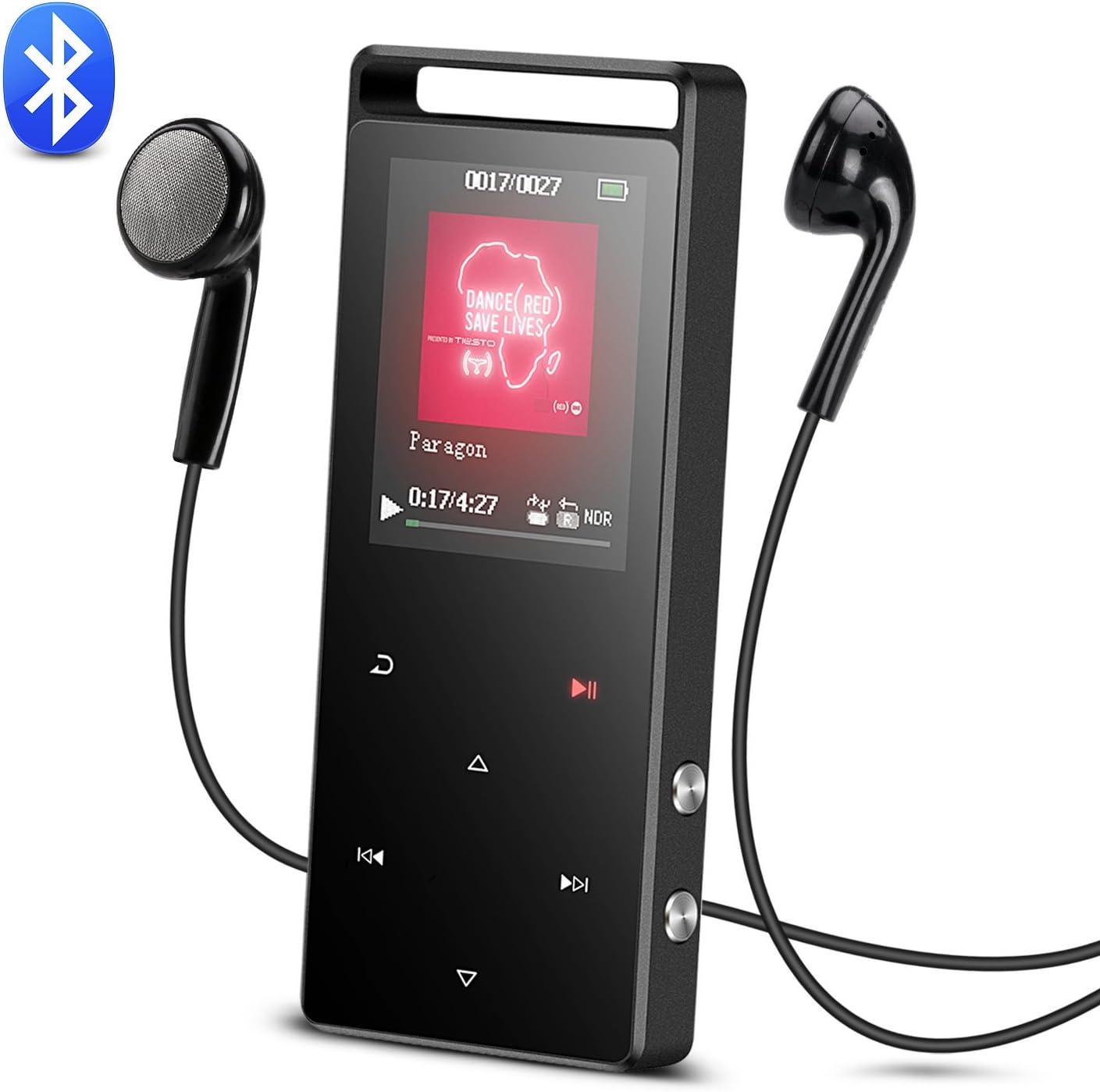 AGPTEK Lettore Mp3 Bluetooth, 8 GB Musicale Lettore MP3 di Metallo con ...