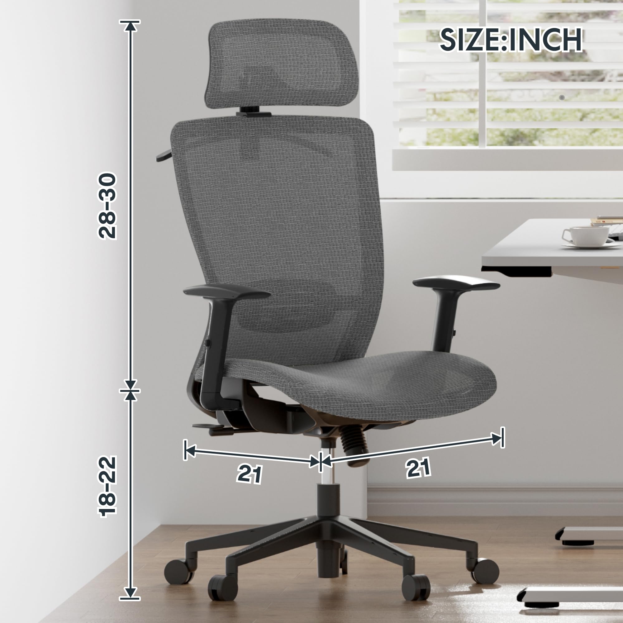 Mua FLEXISPOT Ergonomic Office Chair, High Back Mesh Computer Chair ...