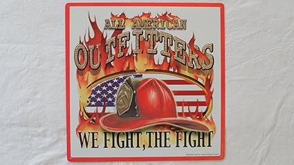 Amazon.com: SUPPORT YOUR LOCAL PROUD FIREFIGHTERS SIGN,FIRE HELMET ...