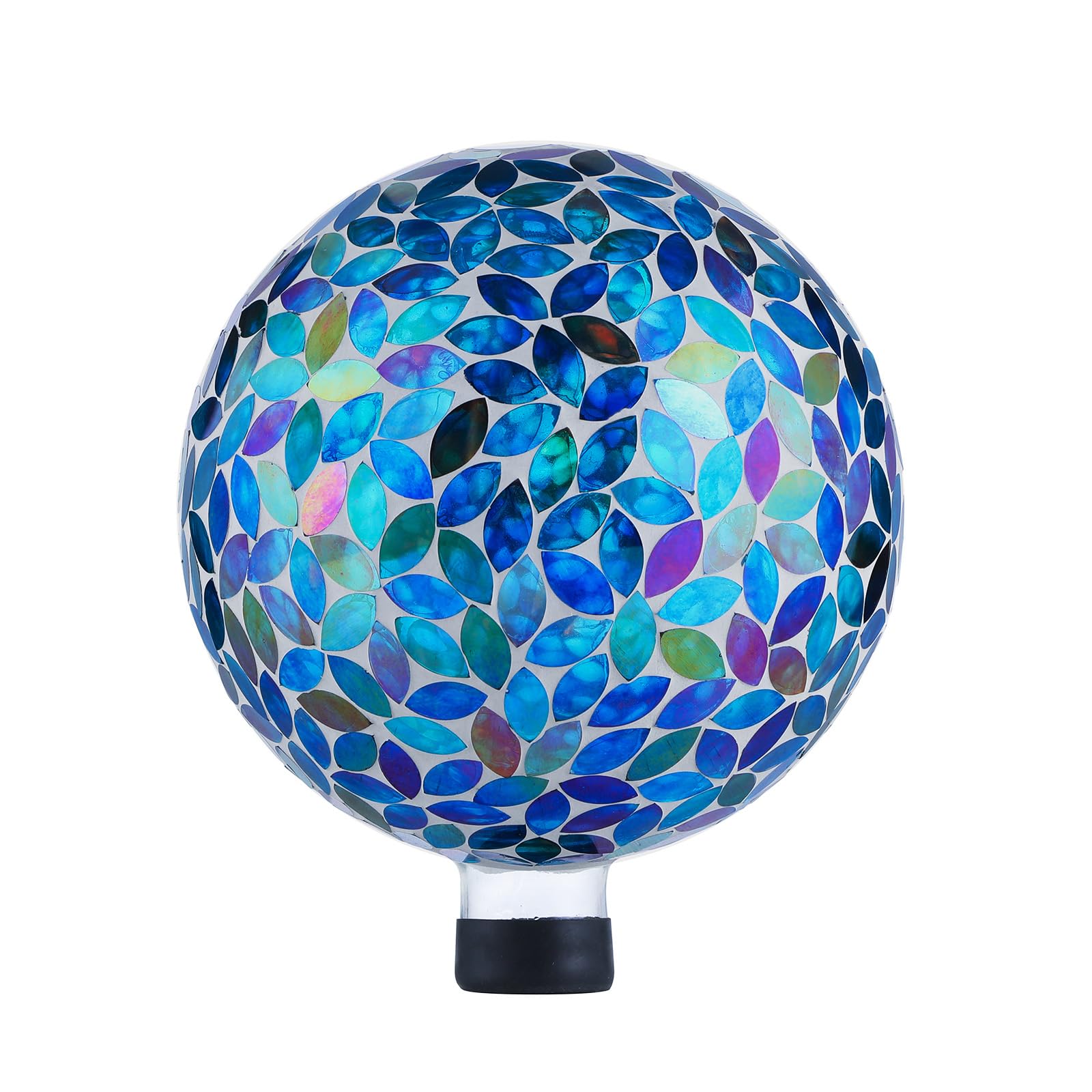 VOREEN 10-Inch Gazing Ball Glass Mosaic Gazing Globe, Outdoor ...
