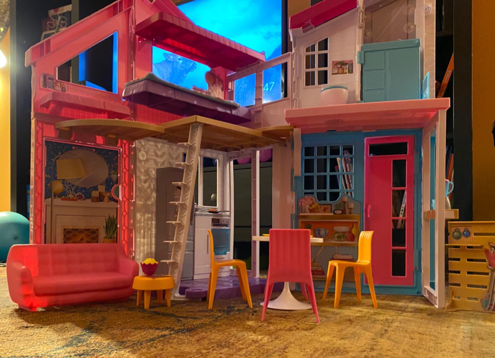 $17/mo - Finance Barbie Malibu House 2-Story, 6-Room Dollhouse with ...