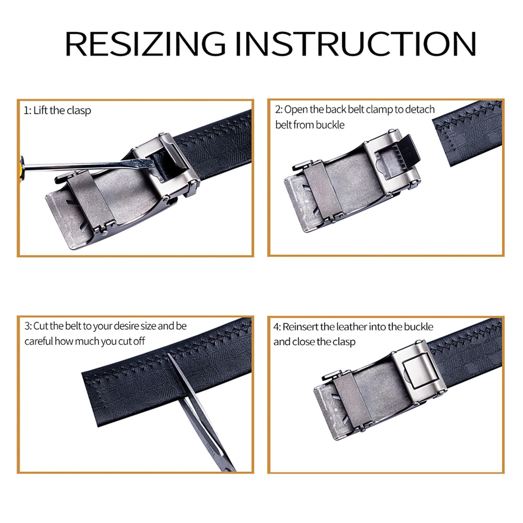 Barry.Wang Mens Ratchet Belt,Bat Buckle Belts Leather Slide Strap Mardi ...