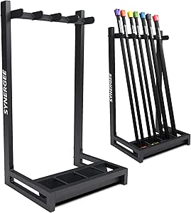 Synergee Weight Bar Rack – Weighted Workout Bar Holder & Storage ...
