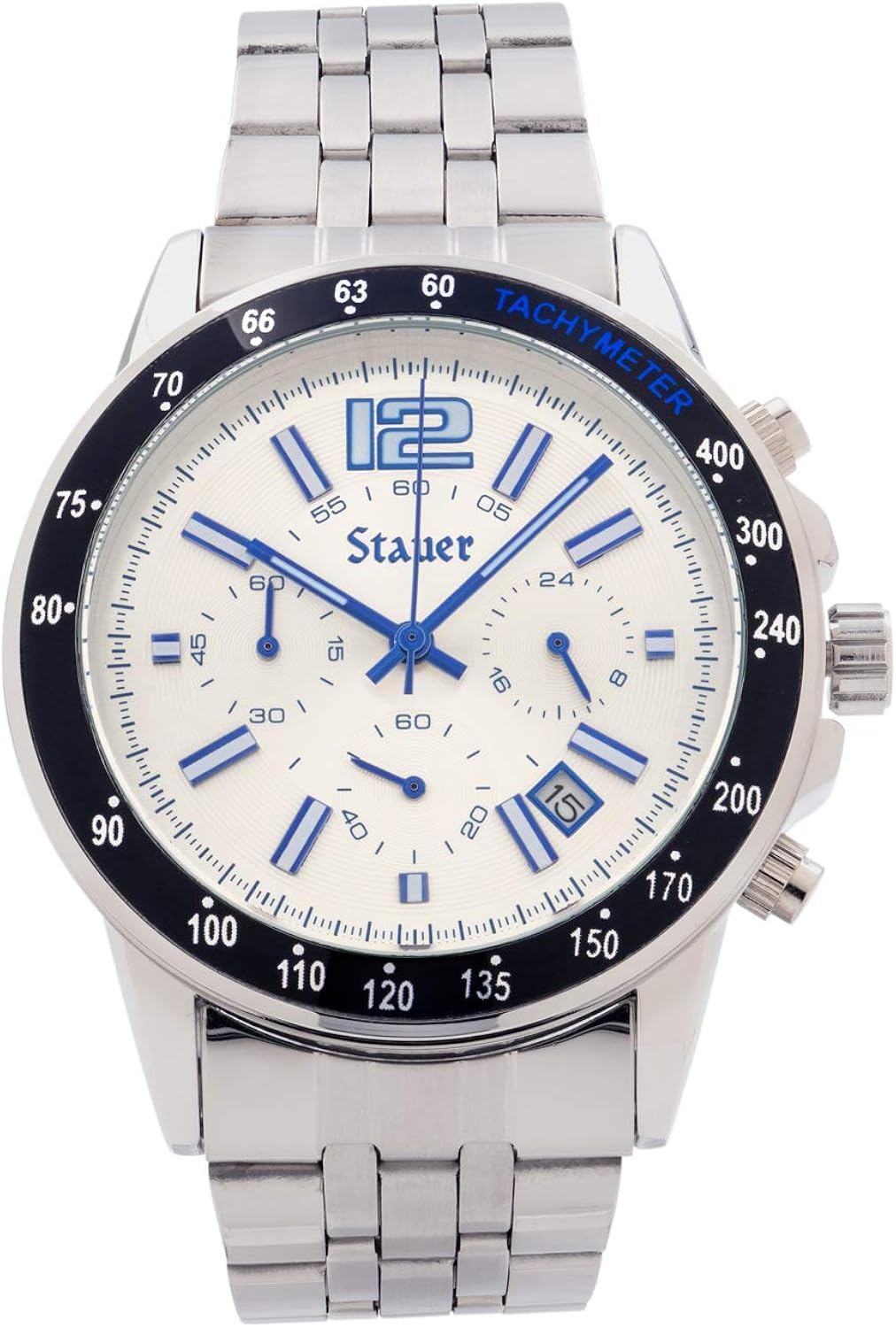 Stauer Men's Metro Chronograph with Stainless Steel Band: Amazon.co.uk ...