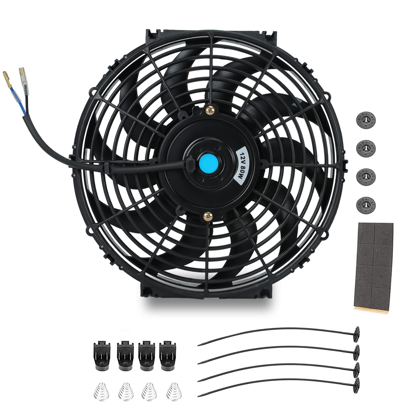 Mua 14 Inch Universal Slim Fan Push Pull Electric Radiator Cooling Fan ...