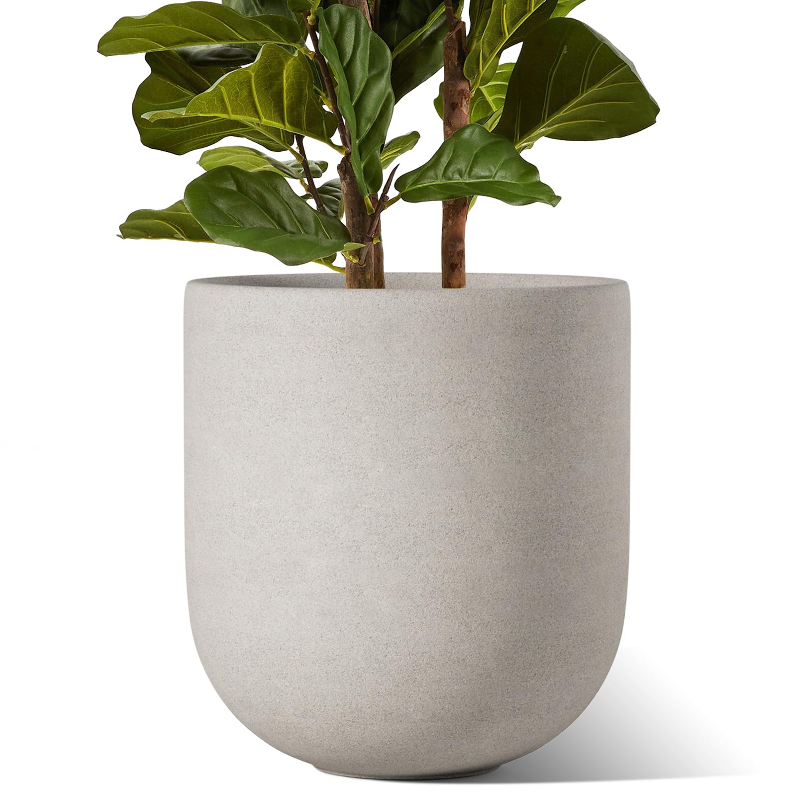 LE TAUCI 12 Inch Pots for Plants, Ceramic Large Planters for Indoor ...