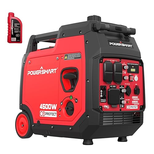 PowerSmart Super Quiet 4500-Watt RV Ready Portable Inverter Generator ...
