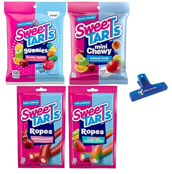 SweeTarts Chewy Candy Variety, Mini Chewy, Sour Chewy, Ropes Bites ...