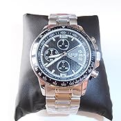 Mens Chronograph Stainless Steel Watches Men Sports Waterproof Date ...