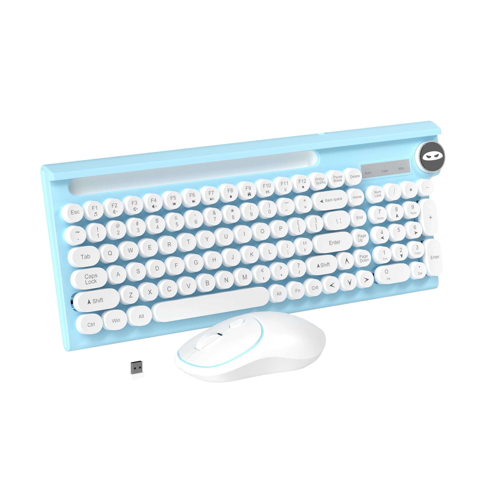 Mua Typewriter Style Wireless Keyboard And Mouse Combo Wireless Keyboard Mute Keyboard 2 4g