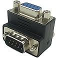 Amazon.com: CERRXIAN 90 Degree DB9 9 Pin RS 232 Male to Female Serial ...