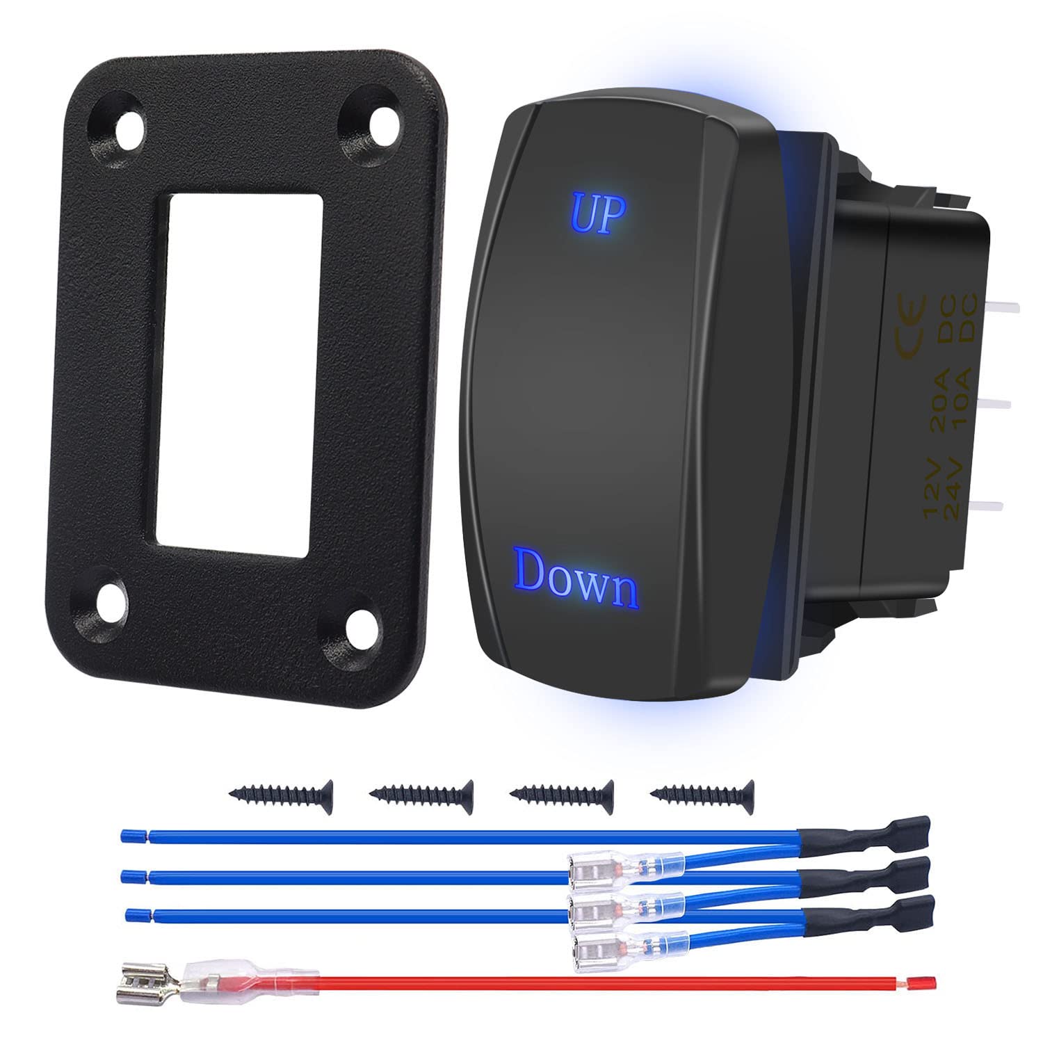 Mua Motor Polarity Reversing Rocker Switch Momentary 20A 12V DPDT 7Pin ...