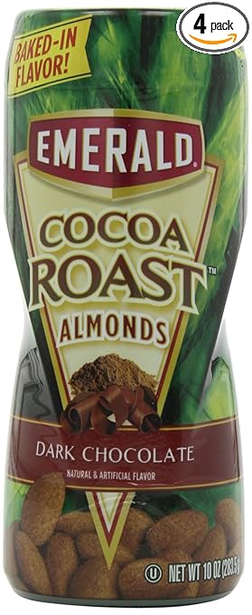 Emerald Cocoa Roast Almonds Dark Chocolate 100 Calorie Pack Nutrition ...