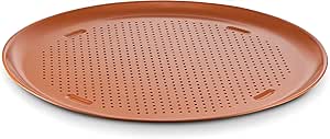 Amazon.com: Ceramic Coated Copper Pizza Pan 16" – Premium Nonstick ...