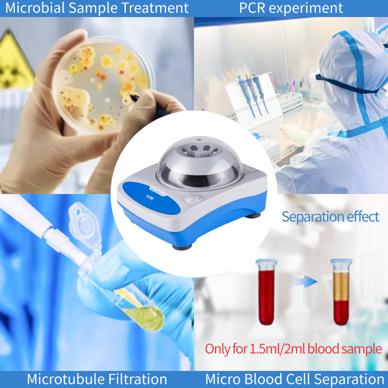 Mua +UXI Mini Centrifuge Machine 4000rpm Scientific Lab Benchtop ...