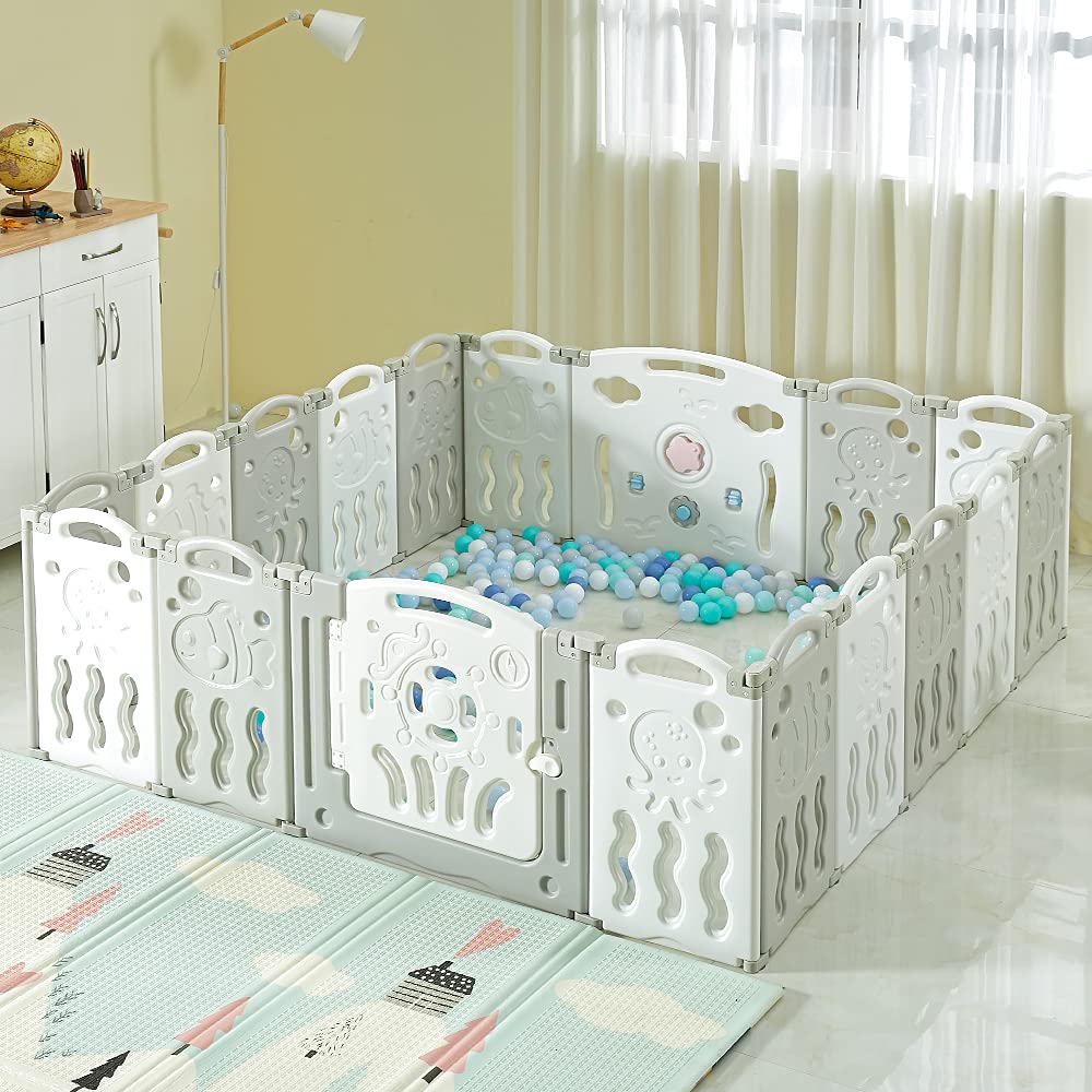 Mua Albott Baby Playpen Playard 18 Panel - Kids Safety Activity Center ...