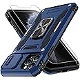 Amazon.com: DEERLAMN Protective Cover Case for iPhone 11 Pro Max Navy Blue | with Slide Camera ...